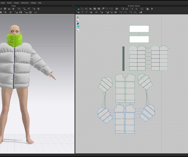 ArtStation - Future Fashion Puffer Jacket #002 - Clo3D ...