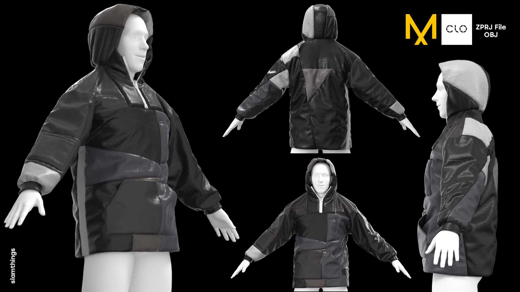 ArtStation - Future Fashion Jackets Pack Vol.1 - Clo3D ...