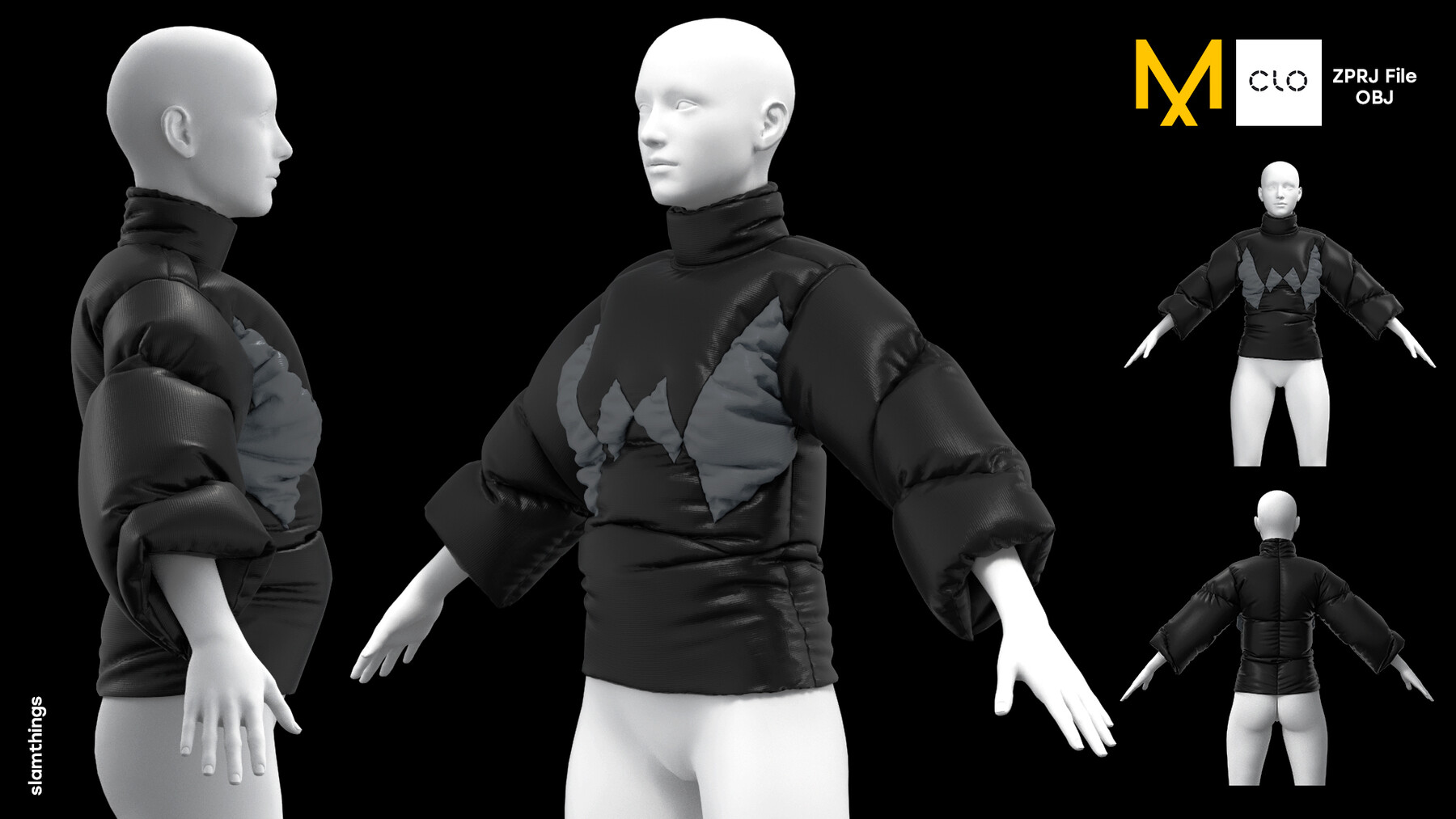 ArtStation - Future Fashion Jackets Pack Vol.1 - Clo3D ...