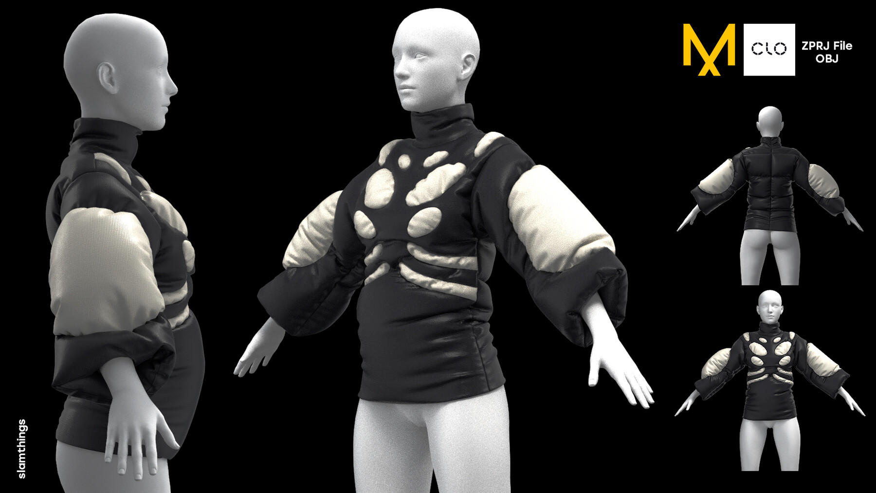 ArtStation - Future Fashion Jackets Pack Vol.1 - Clo3D ...