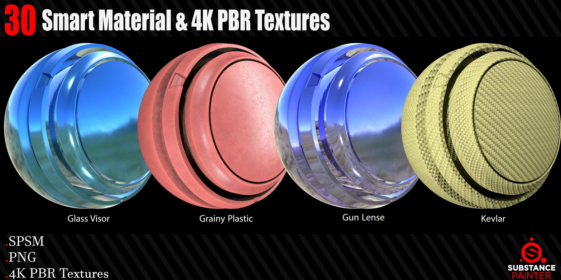 ArtStation - 30 High Quality and Procedural Smart Materials + 4K PBR ...