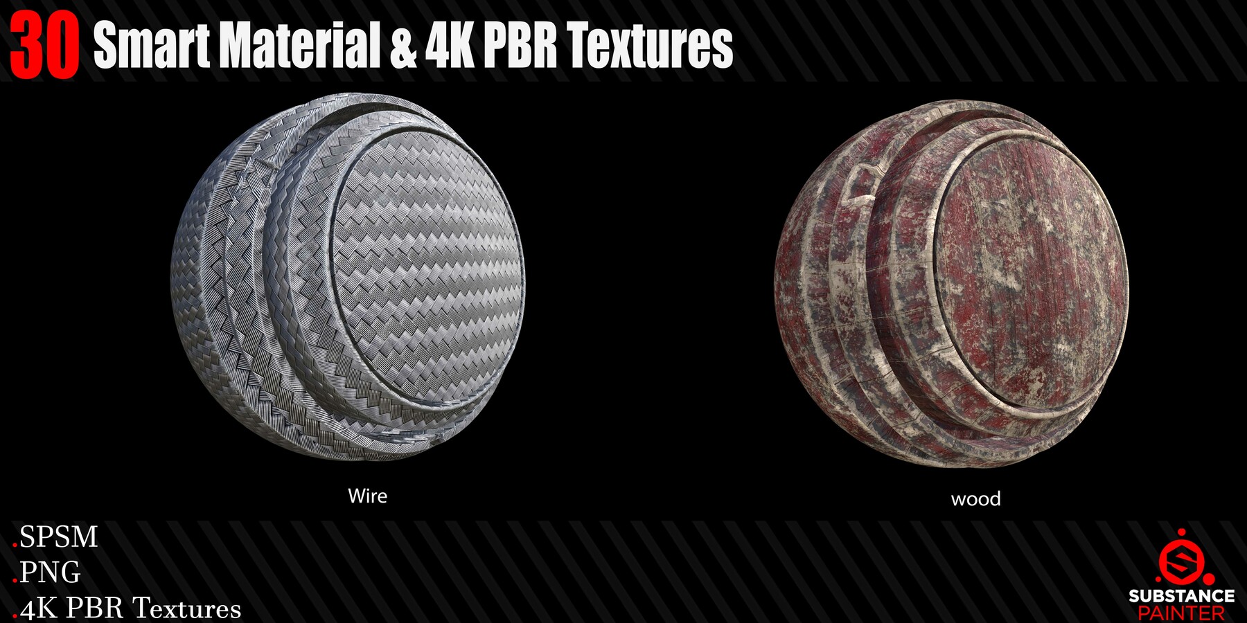 ArtStation - 30 High Quality and Procedural Smart Materials + 4K PBR ...