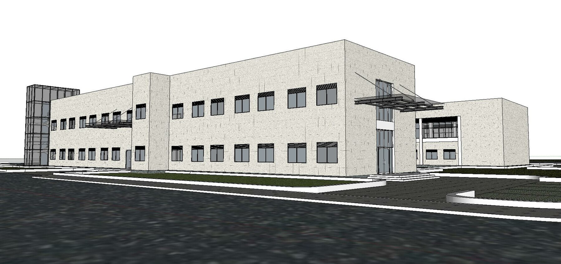 ArtStation - Sketchup City social Building-Hospital -068 | Resources