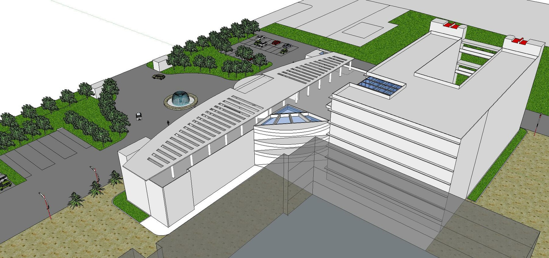 ArtStation - Sketchup City social Building-Hospital -077 | Resources