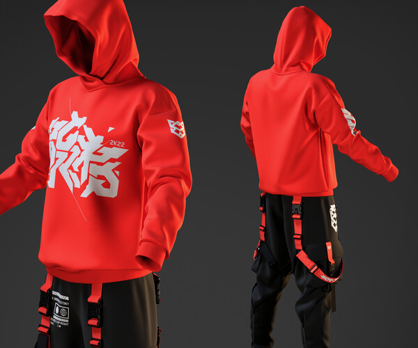 ArtStation - tech wear outfit male | Game Assets