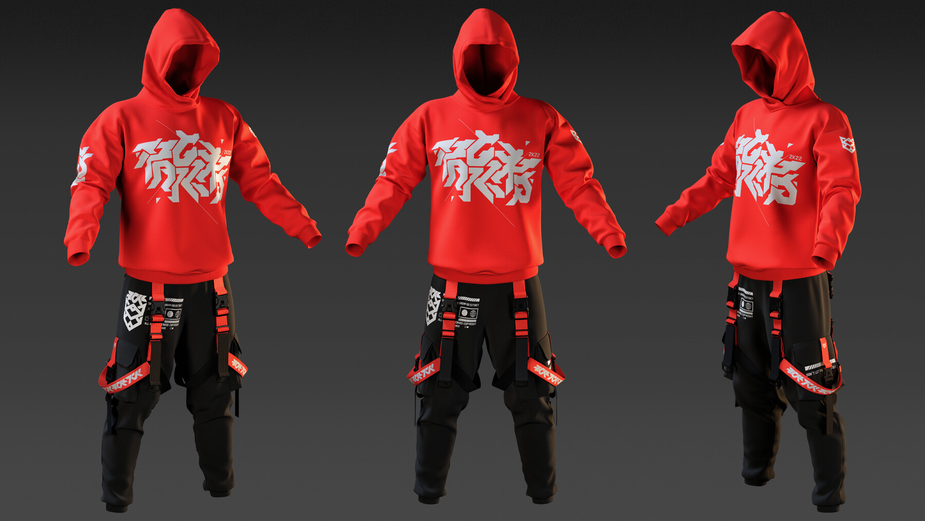 ArtStation - tech wear outfit male | Game Assets