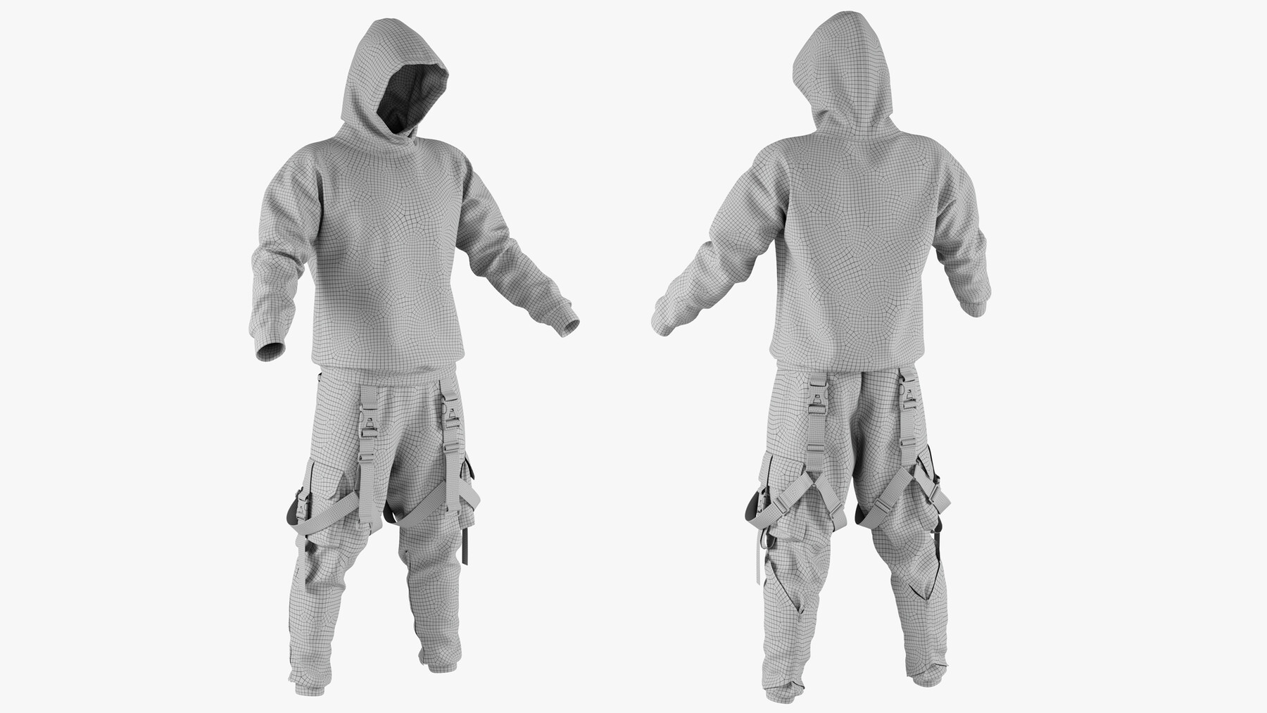 ArtStation - tech wear outfit male | Game Assets