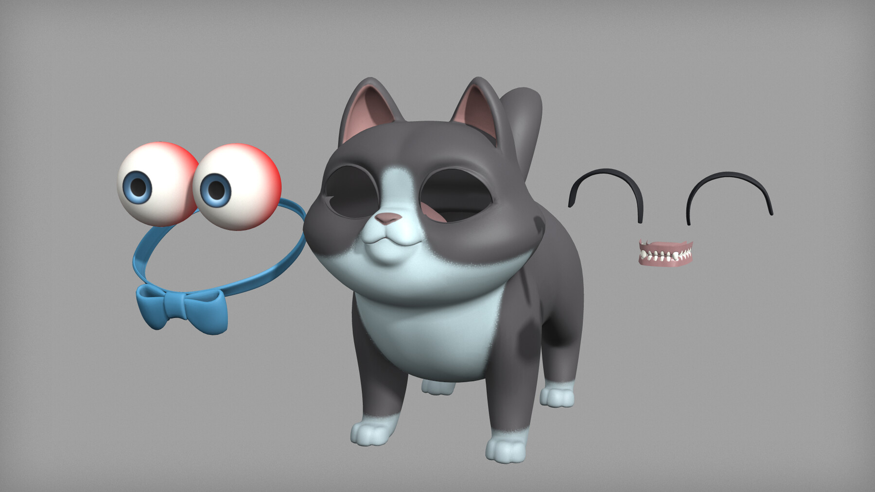ArtStation - Cartoon cat character base mesh | Resources