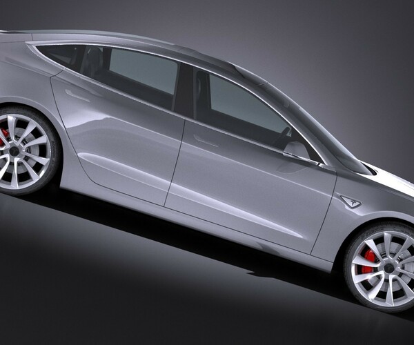 ArtStation - TESLA Model Car | Game Assets