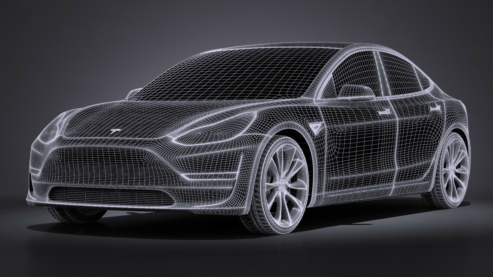 ArtStation - TESLA Model Car | Game Assets