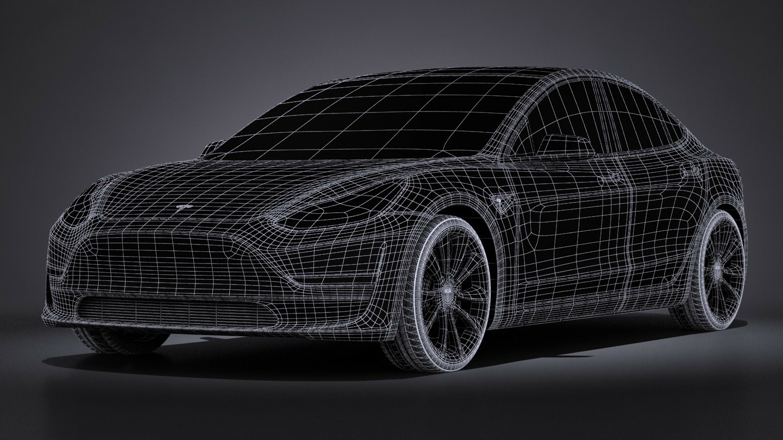 ArtStation - TESLA Model Car | Game Assets