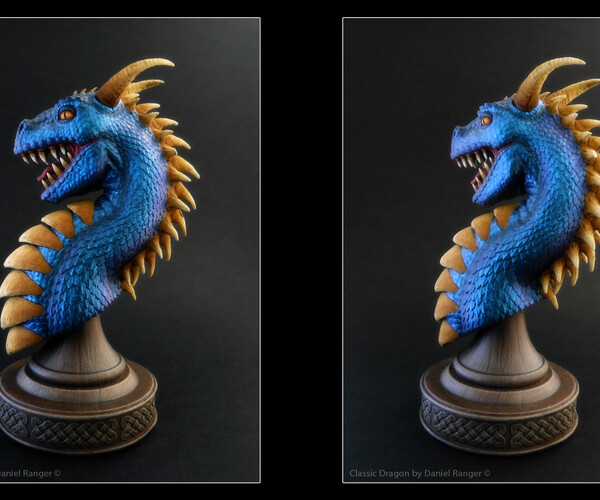 ArtStation - Classic Dragon Bust | Resources