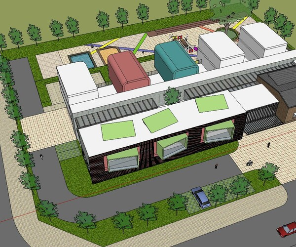 ArtStation - City-Education-Children-Kindergarten-010 | Resources