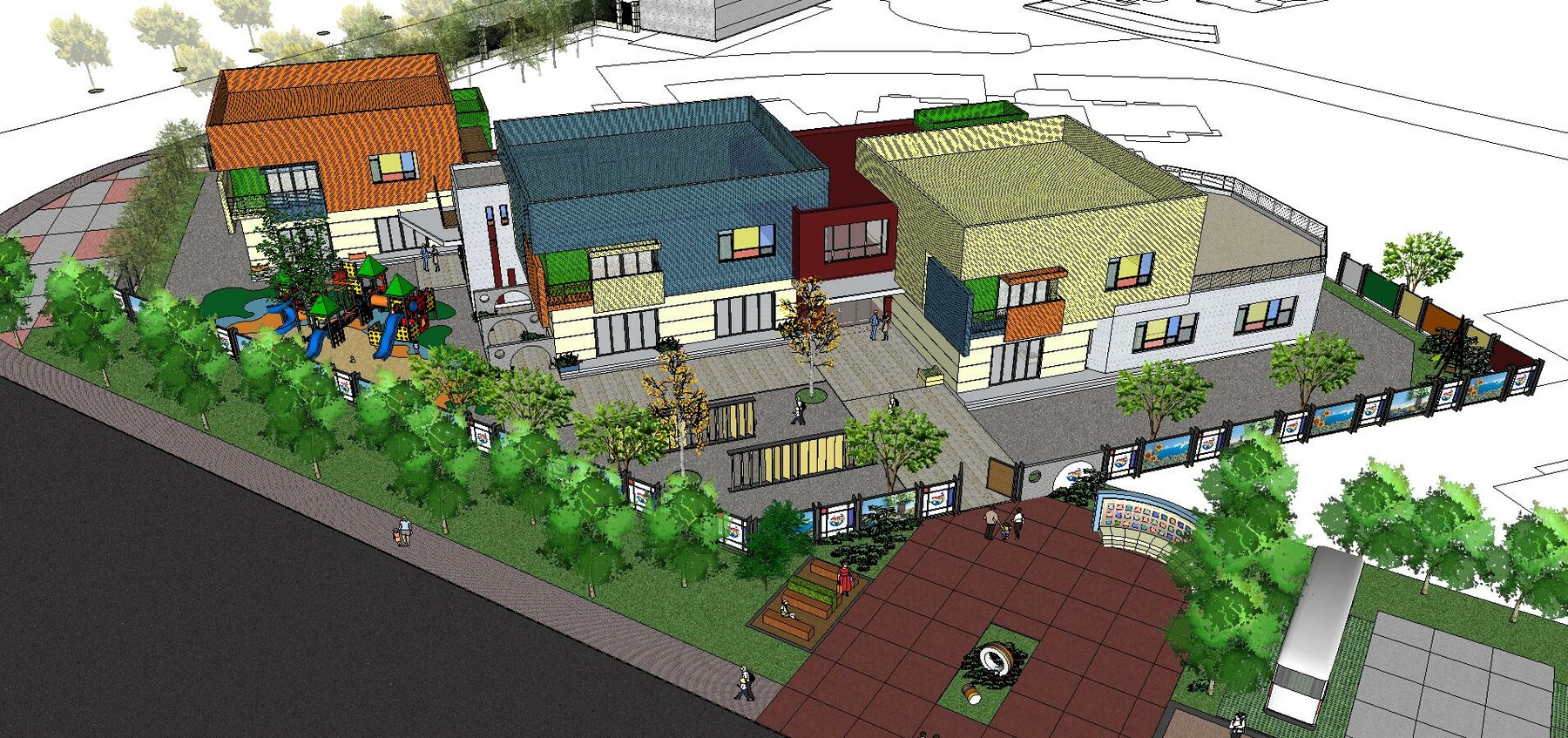 ArtStation - City-Education-Children-Kindergarten-013 | Resources