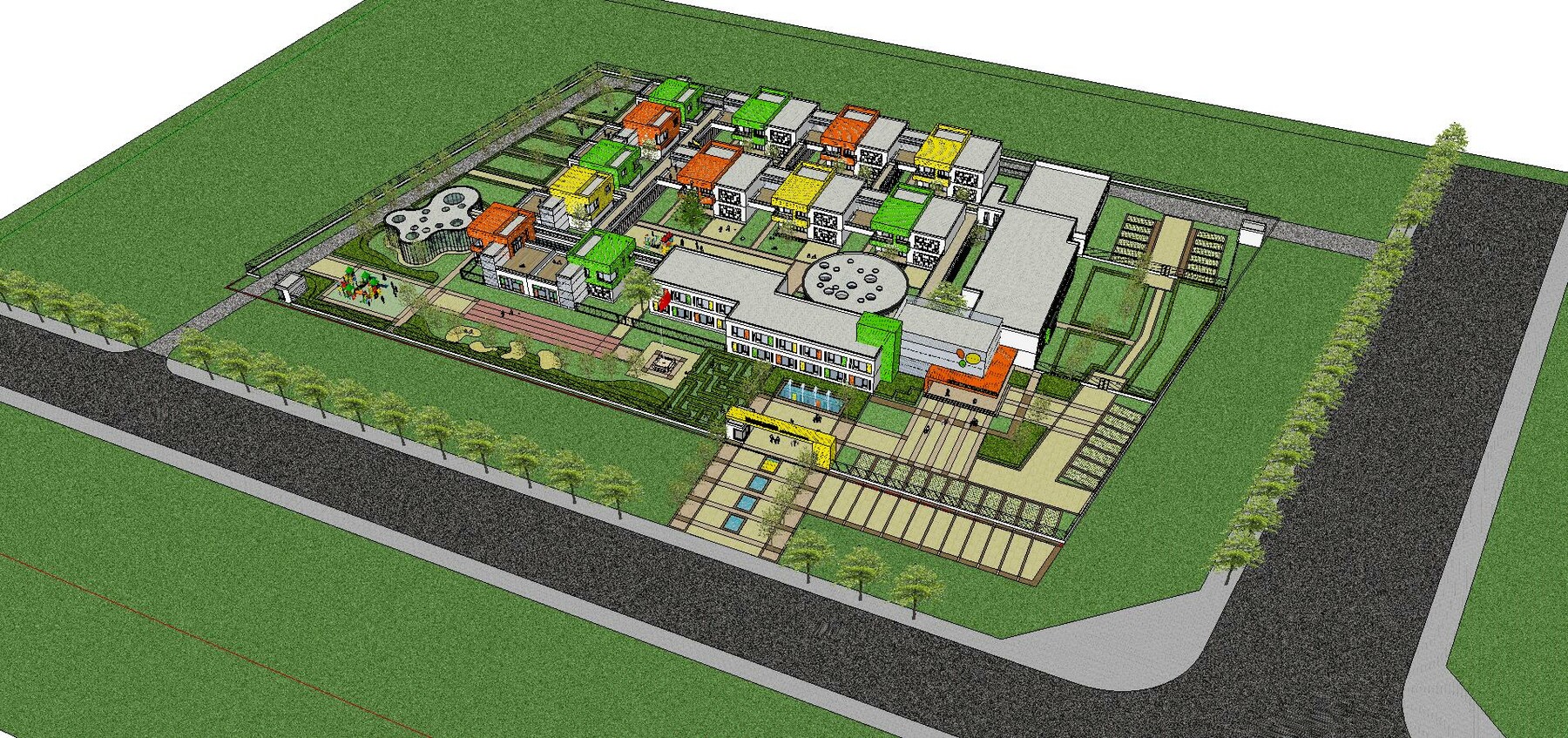 ArtStation - City-Education-Children-Kindergarten-017 | Resources