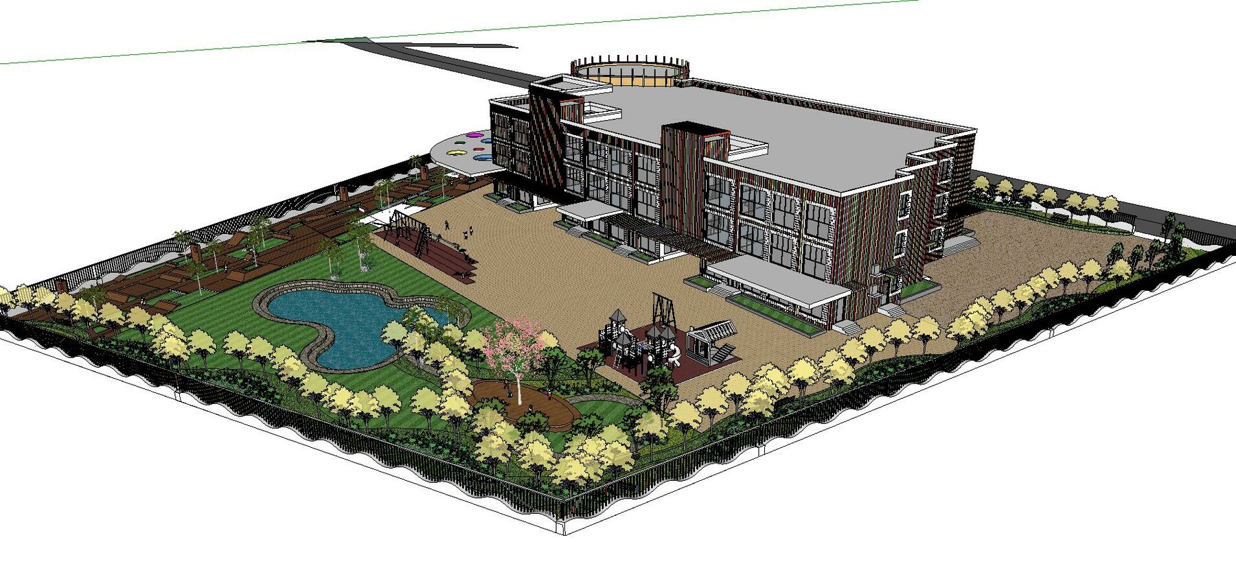 ArtStation - City-Education-Children-Kindergarten-025 | Resources