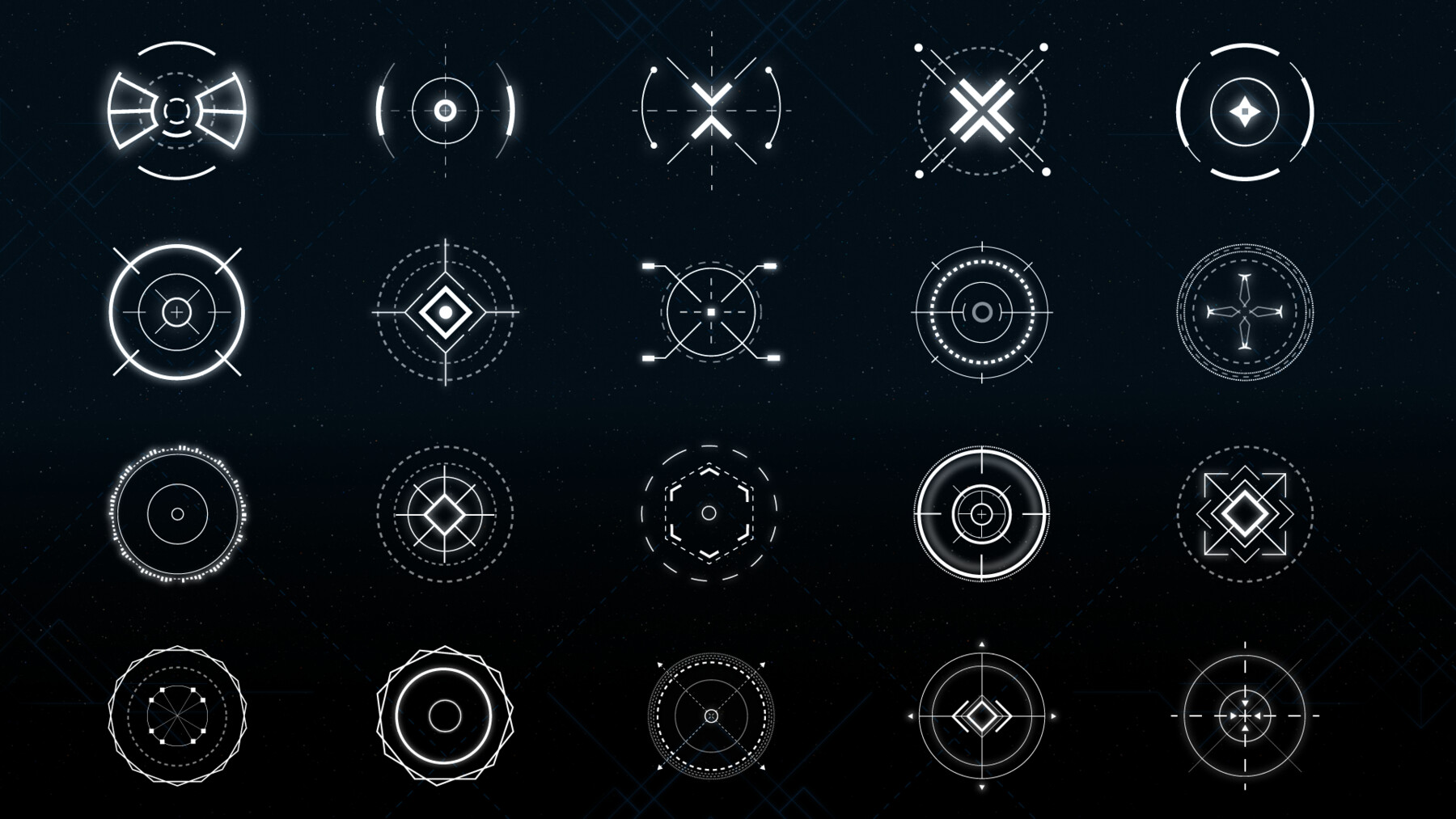 ArtStation - HUD Widgets, Targets, Crosshairs | Game Assets