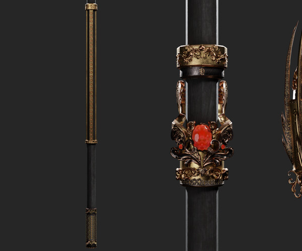 ArtStation - Cursed staff | Game Assets