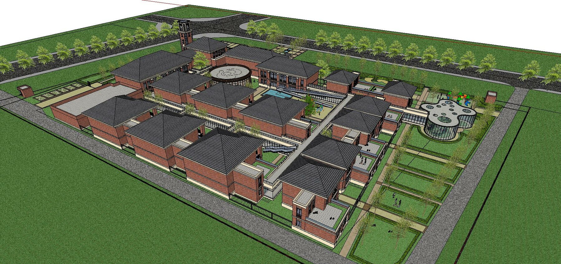 ArtStation - City-Education-Children-Kindergarten-036 | Resources