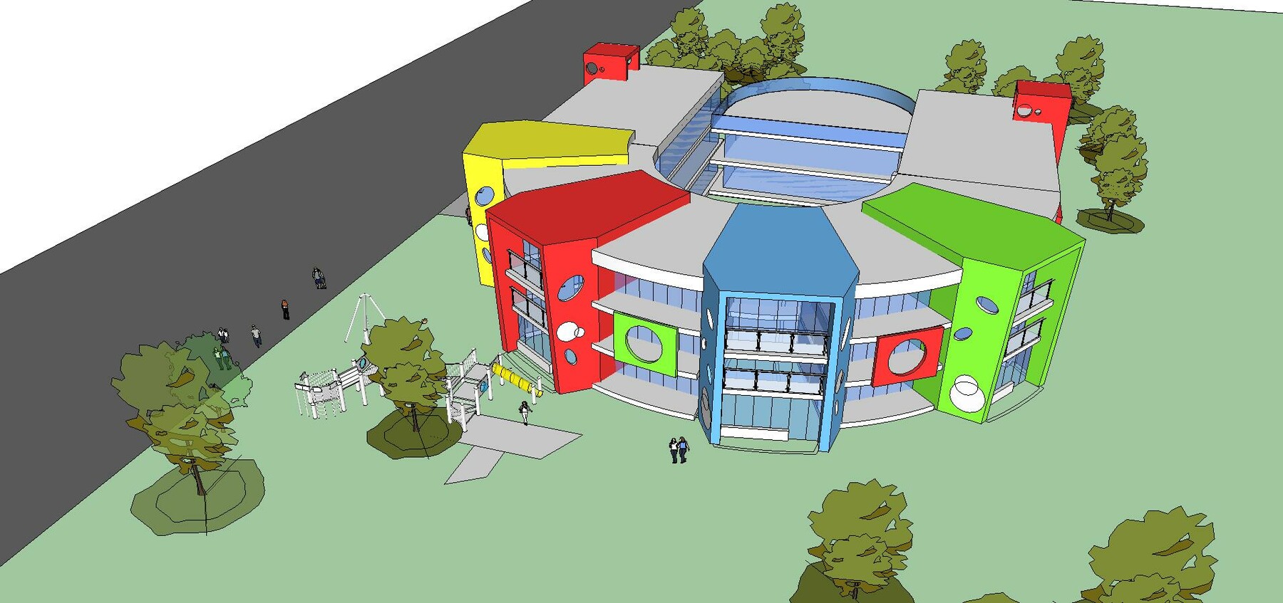 ArtStation - City-Education-Children-Kindergarten-044 | Resources