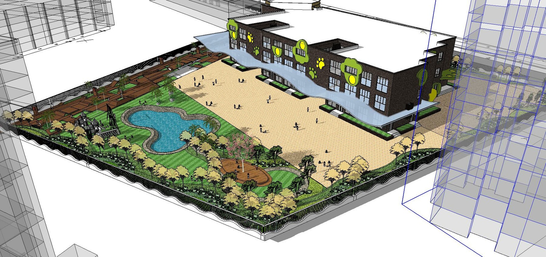 ArtStation - City-Education-Children-Kindergarten-058 | Resources