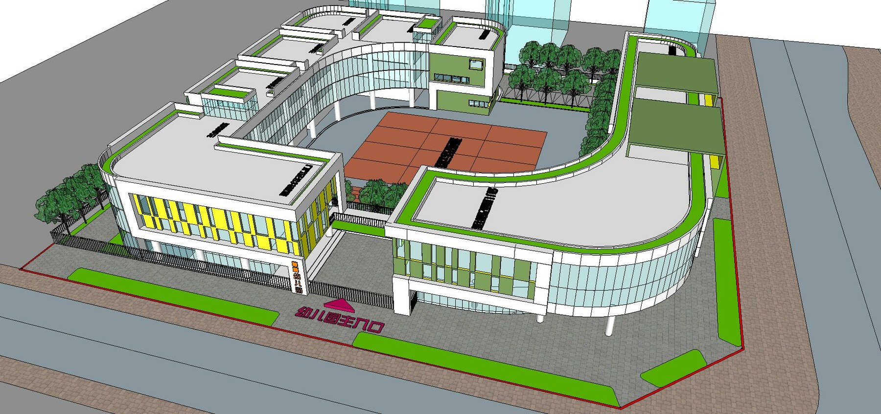 ArtStation - City-Education-Children-Kindergarten-070 | Resources