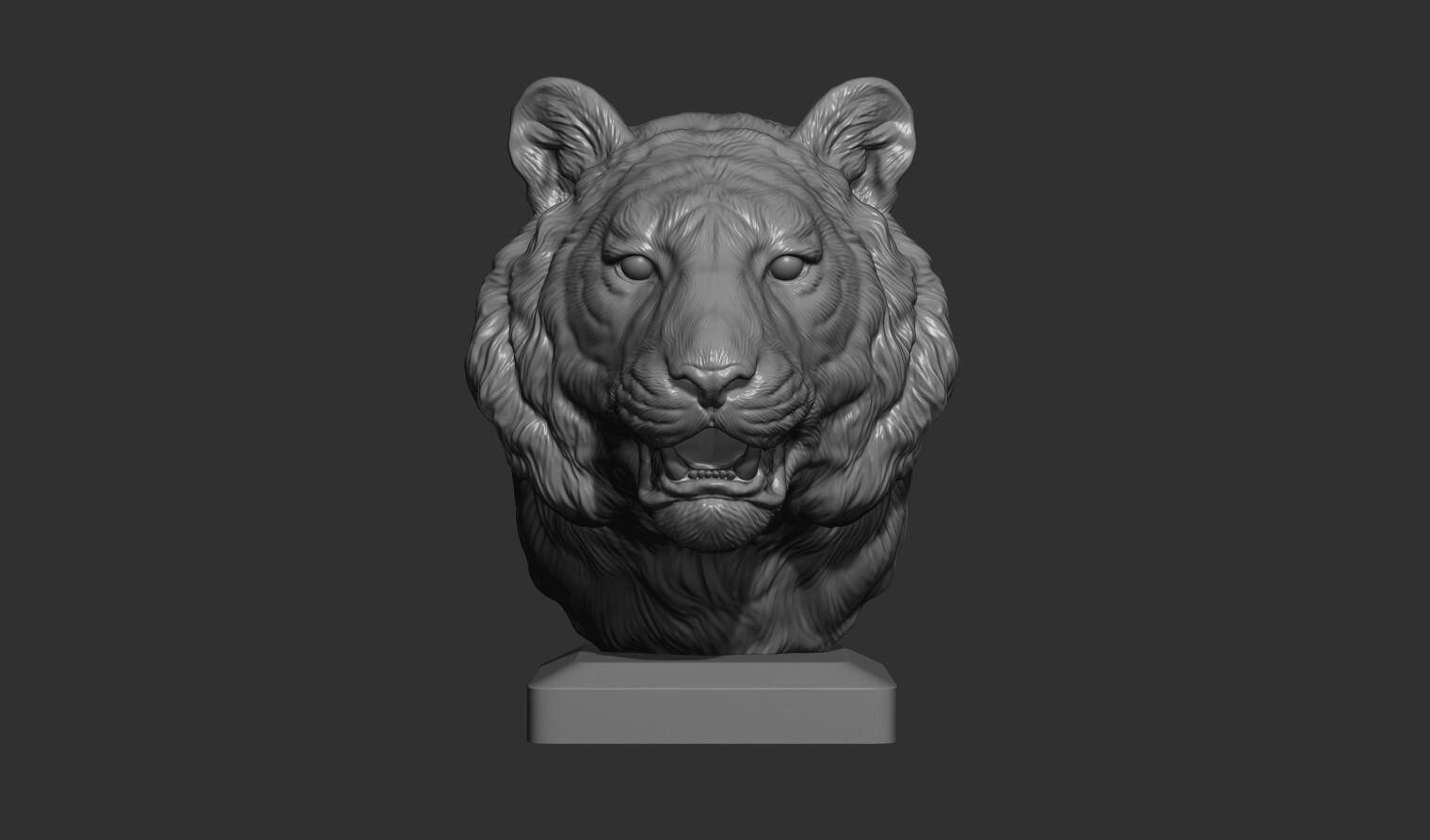 ArtStation - Tiger bust | Resources