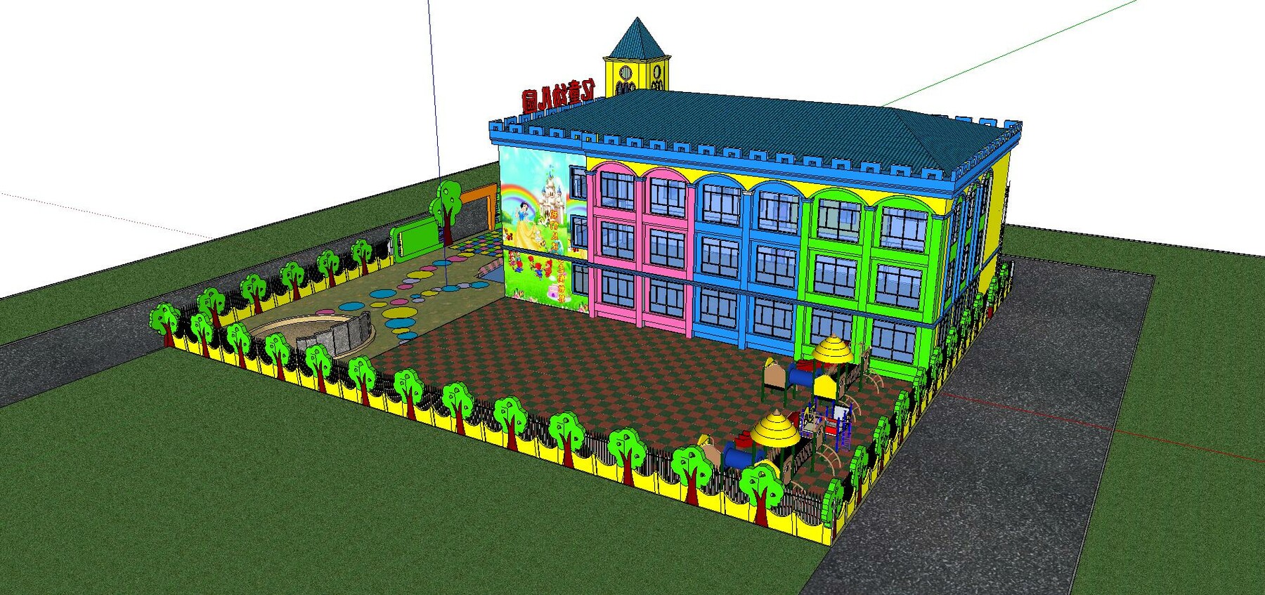 ArtStation - City-Education-Children-Kindergarten-083 | Resources