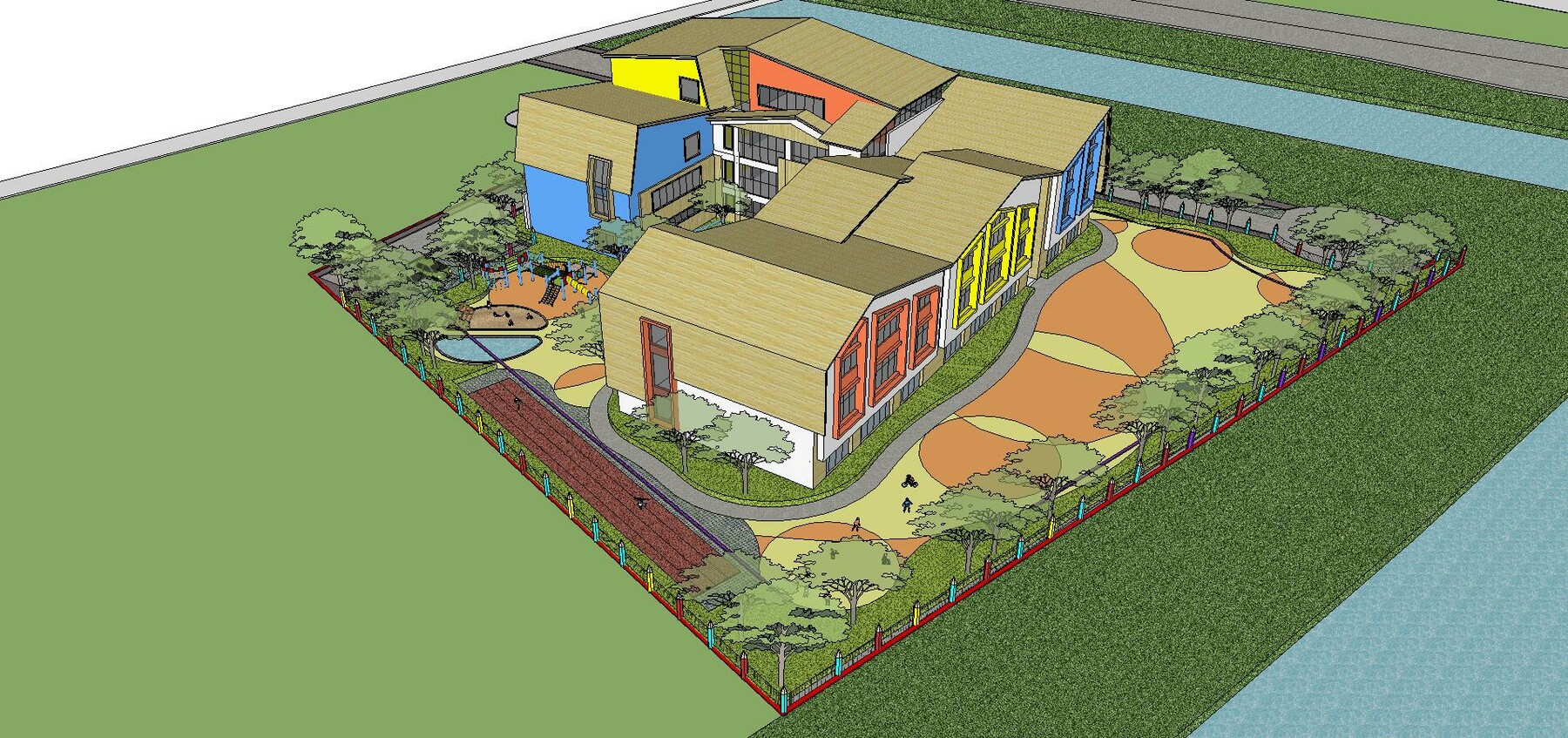 ArtStation - City-Education-Children-Kindergarten-091 | Resources