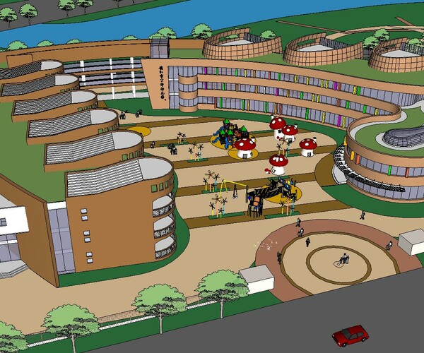 ArtStation - City-Education-Children-Kindergarten-0135 | Resources