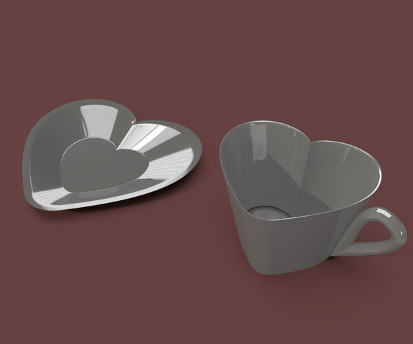 ArtStation - Heart Shaped Coffee Cup | Resources