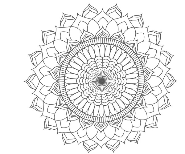 ArtStation - Silver Colour Mandala | Resources