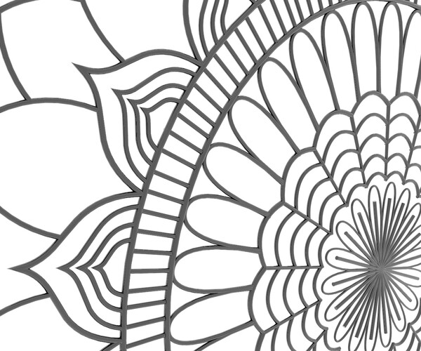 ArtStation - Silver Colour Mandala | Resources