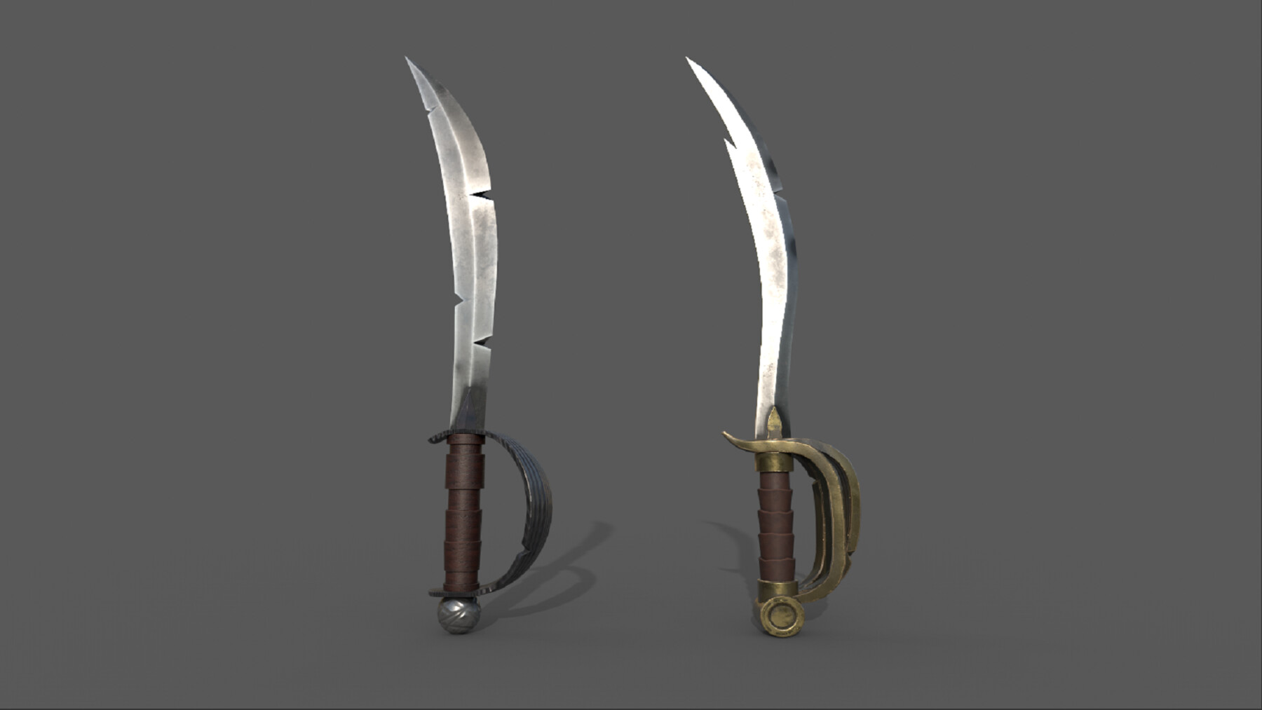 ArtStation - Stylized Cutlass Low-poly 3D model Low-poly 3D model ...