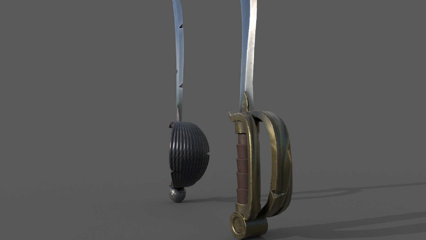 ArtStation - Stylized Cutlass Low-poly 3D model Low-poly 3D model ...