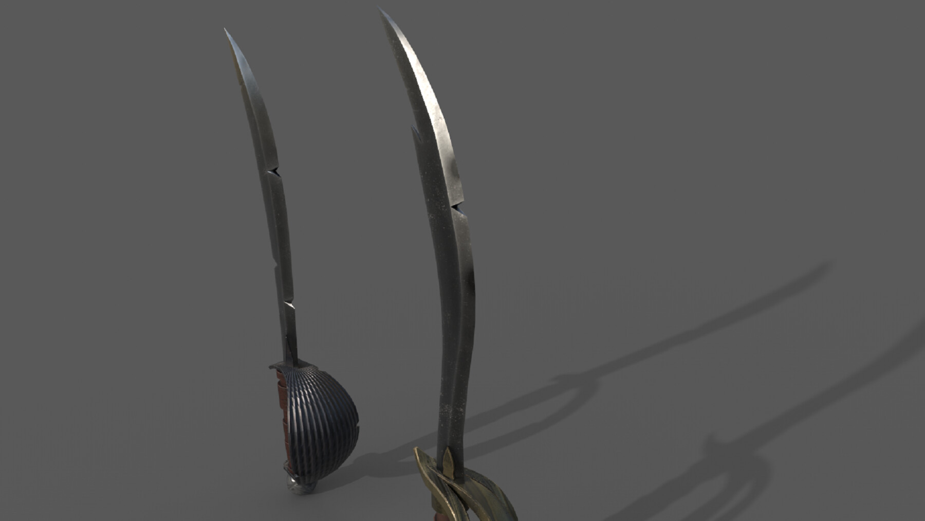 ArtStation - Stylized Cutlass Low-poly 3D model Low-poly 3D model ...