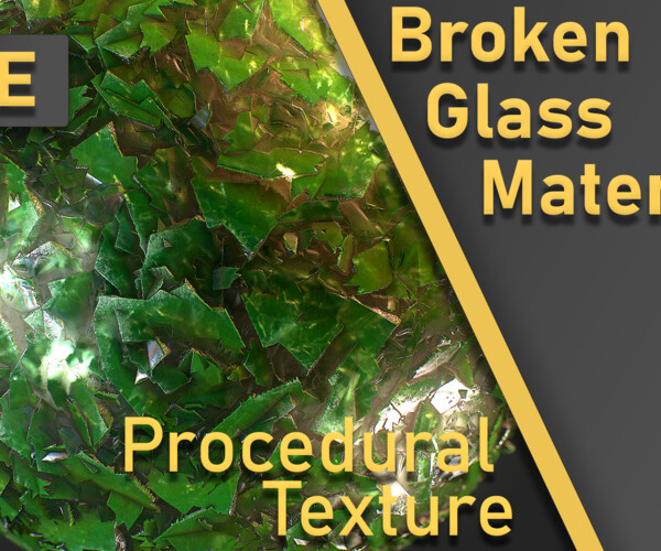 ArtStation - Broken Glass Material | Game Assets
