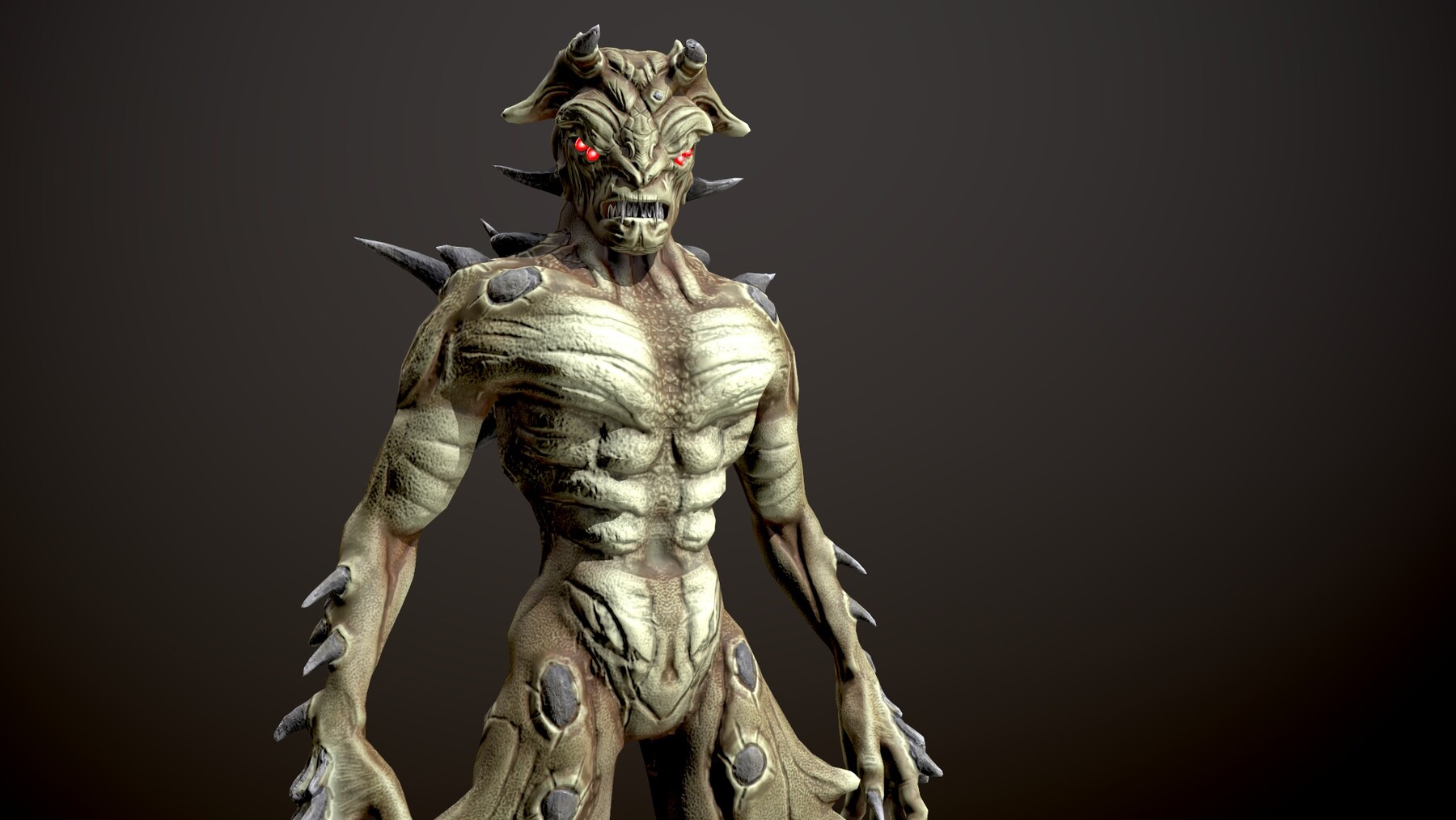 ArtStation - Monster 1 low-poly | Game Assets