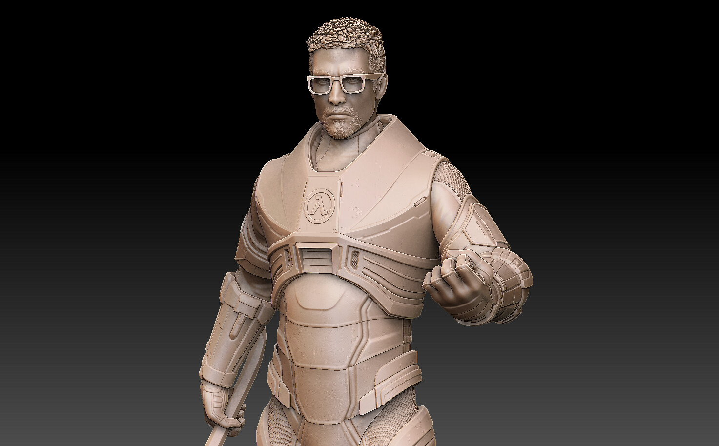 ArtStation - Gordon Freeman - Half Life 3D Print | Resources