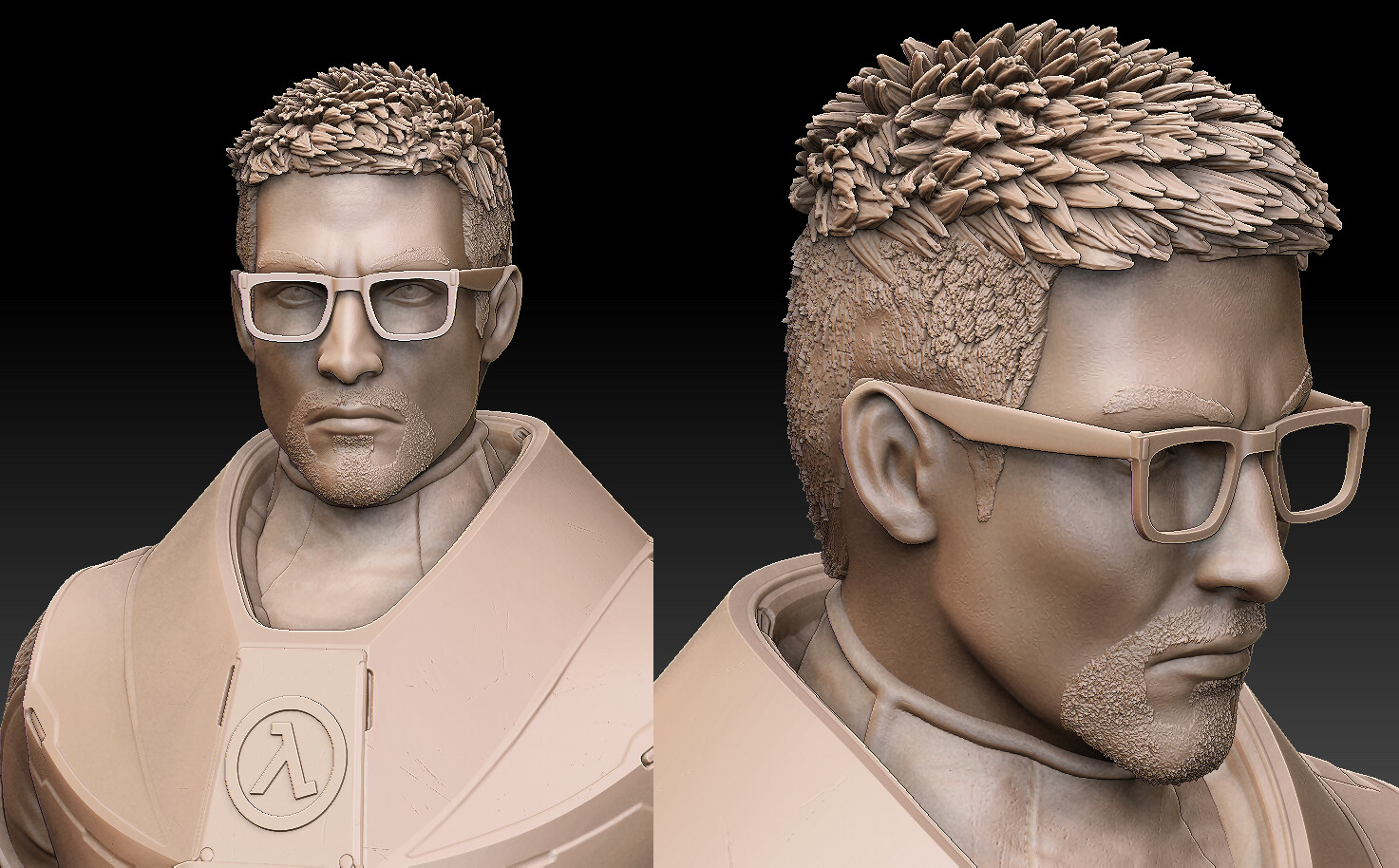 ArtStation - Gordon Freeman - Half Life 3D Print | Resources