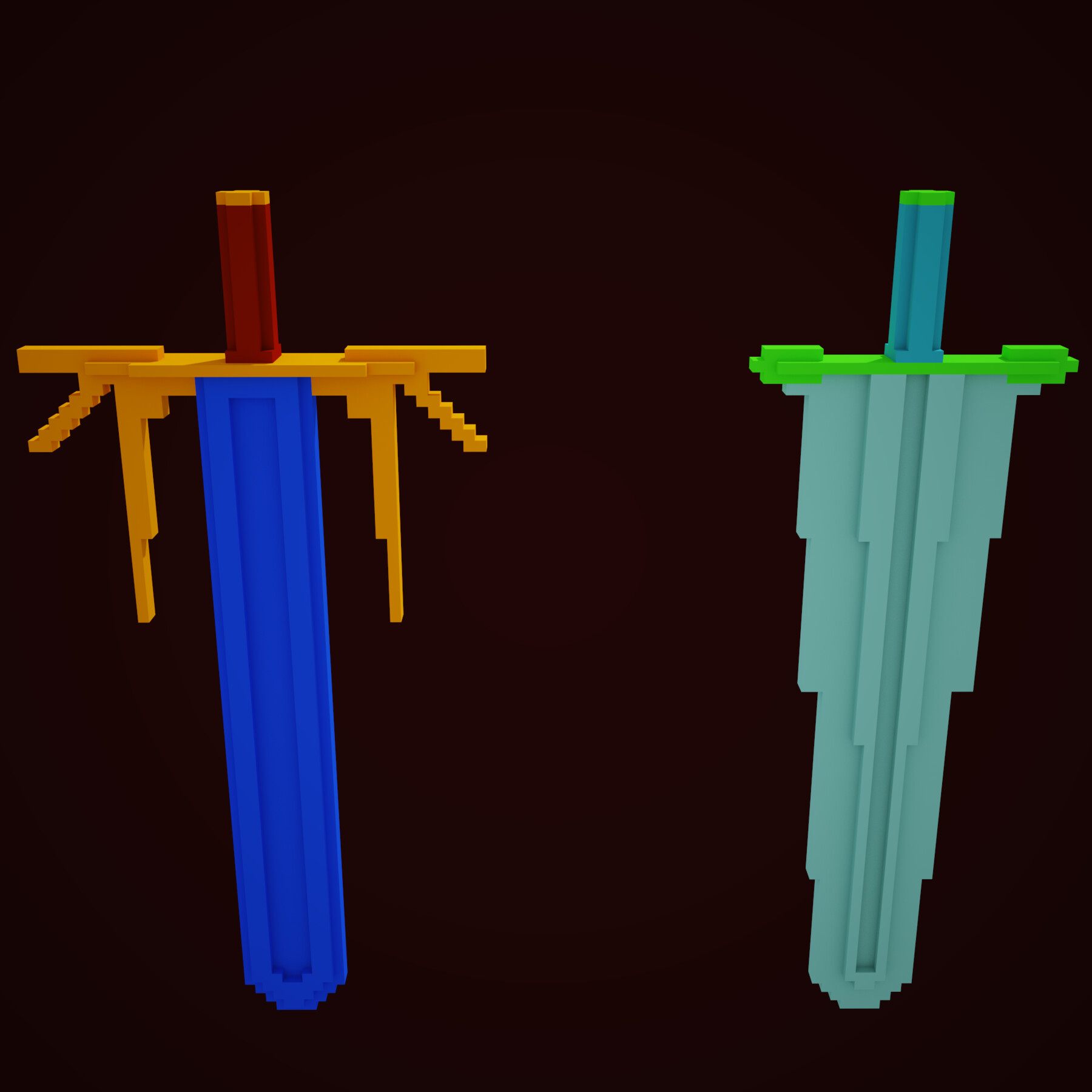 ArtStation - voxel sword | Game Assets