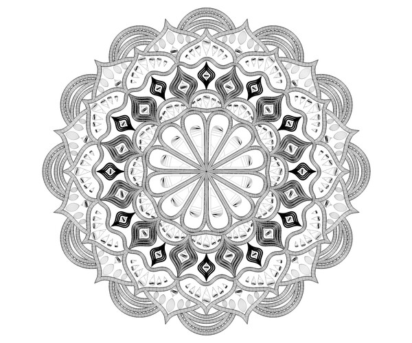ArtStation - mandala white | Resources