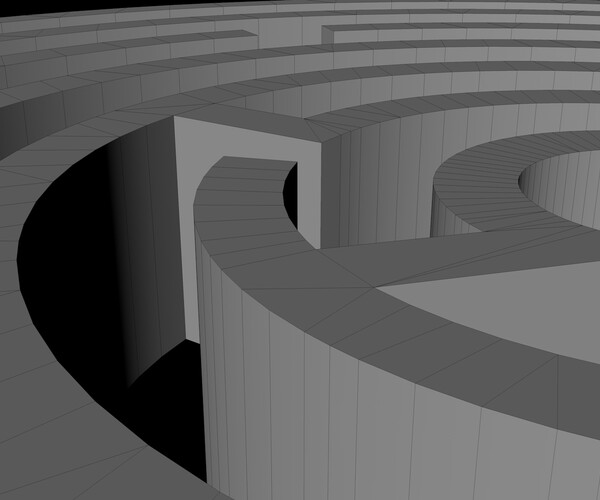 ArtStation - Grey Circular Maze | Resources