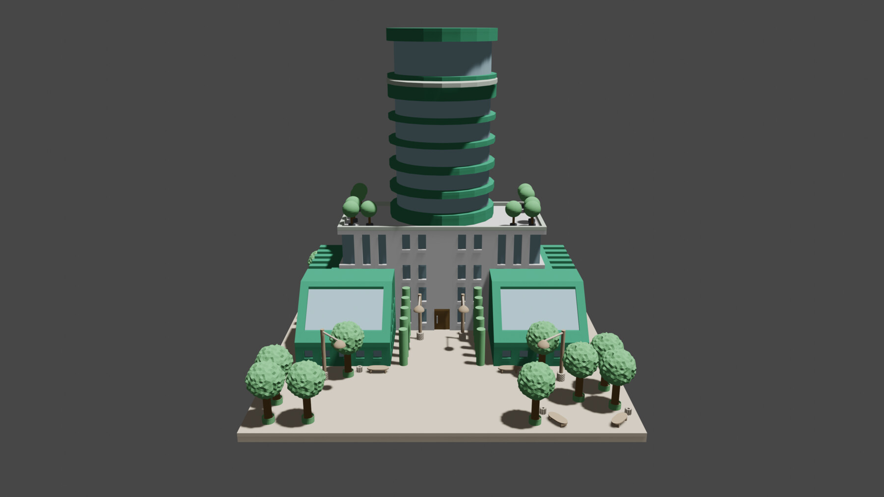 ArtStation - Residential building 1 WOU Kit | Game Assets