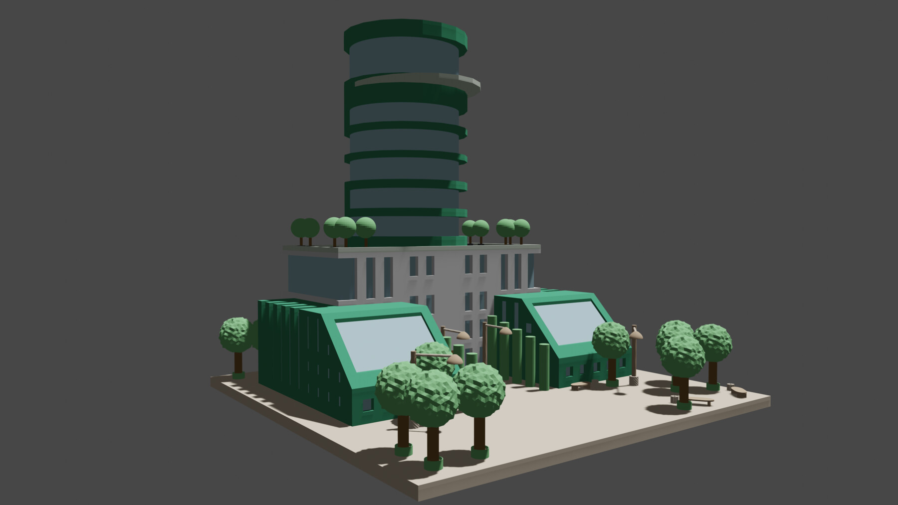 ArtStation - Residential building 1 WOU Kit | Game Assets