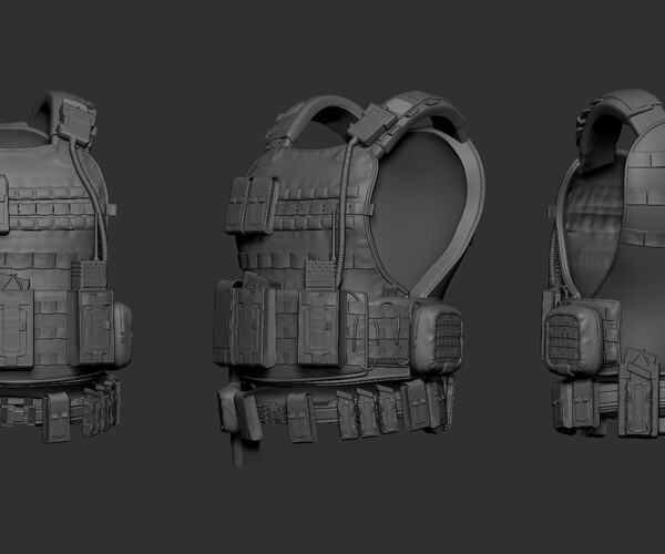 ArtStation - Tactical_Vest - High | Game Assets