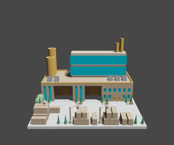 ArtStation - Factory 1 WOU Kit | Game Assets