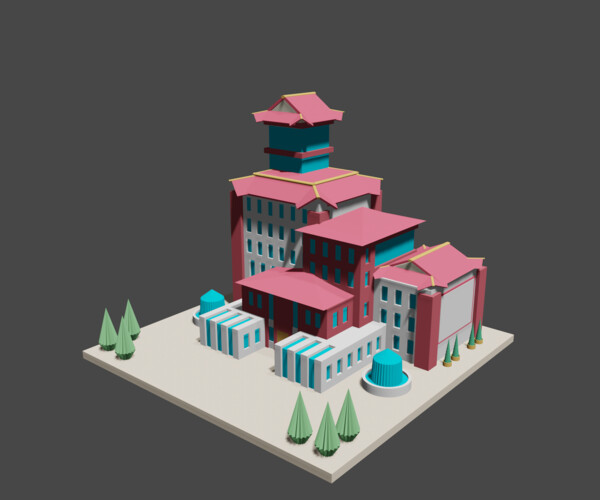 ArtStation - Residential building 6 WOU Kit | Game Assets