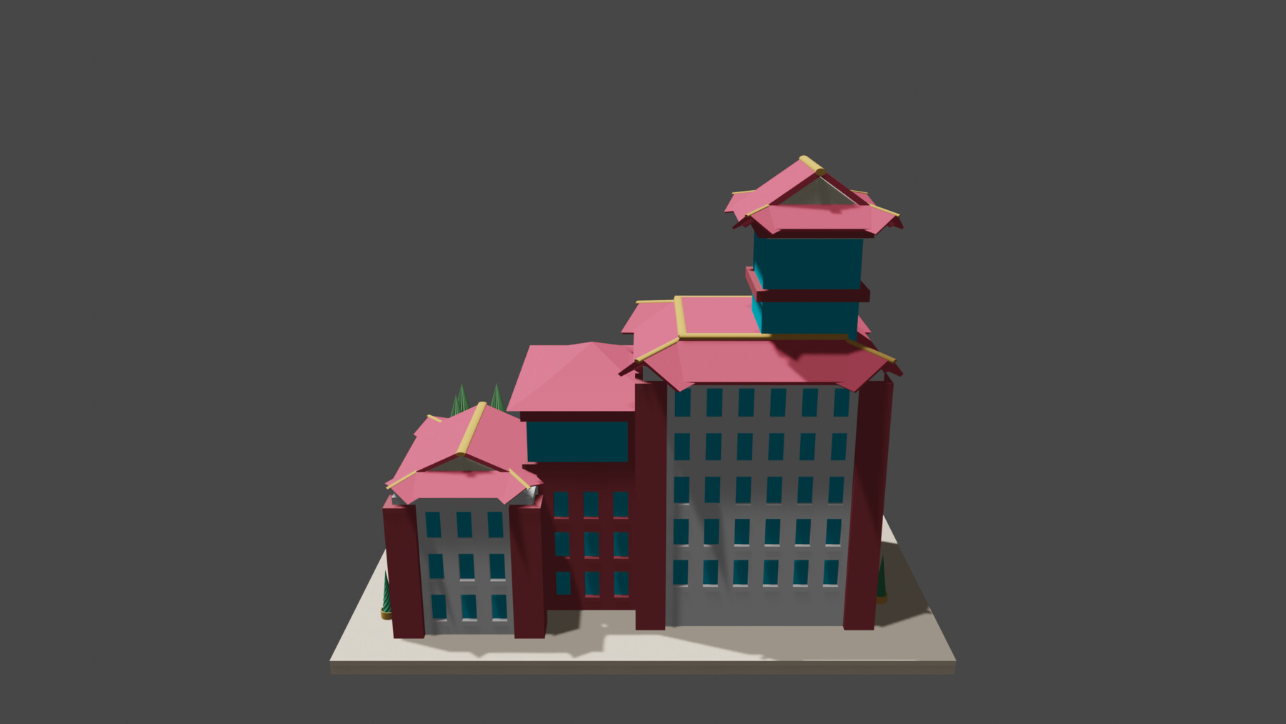 ArtStation - Residential building 6 WOU Kit | Game Assets