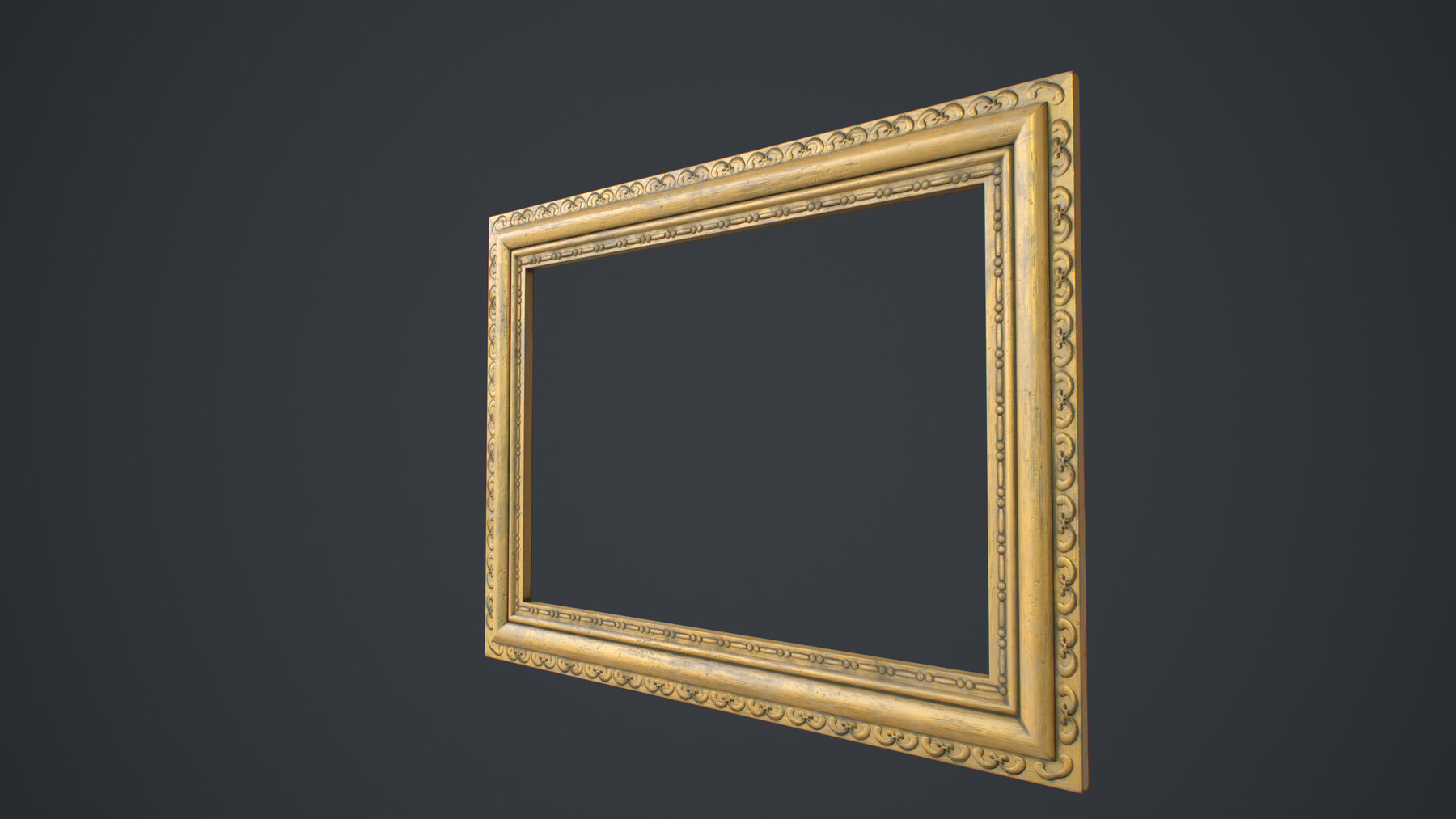 ArtStation - Golden Picture Frames Set | Game Assets